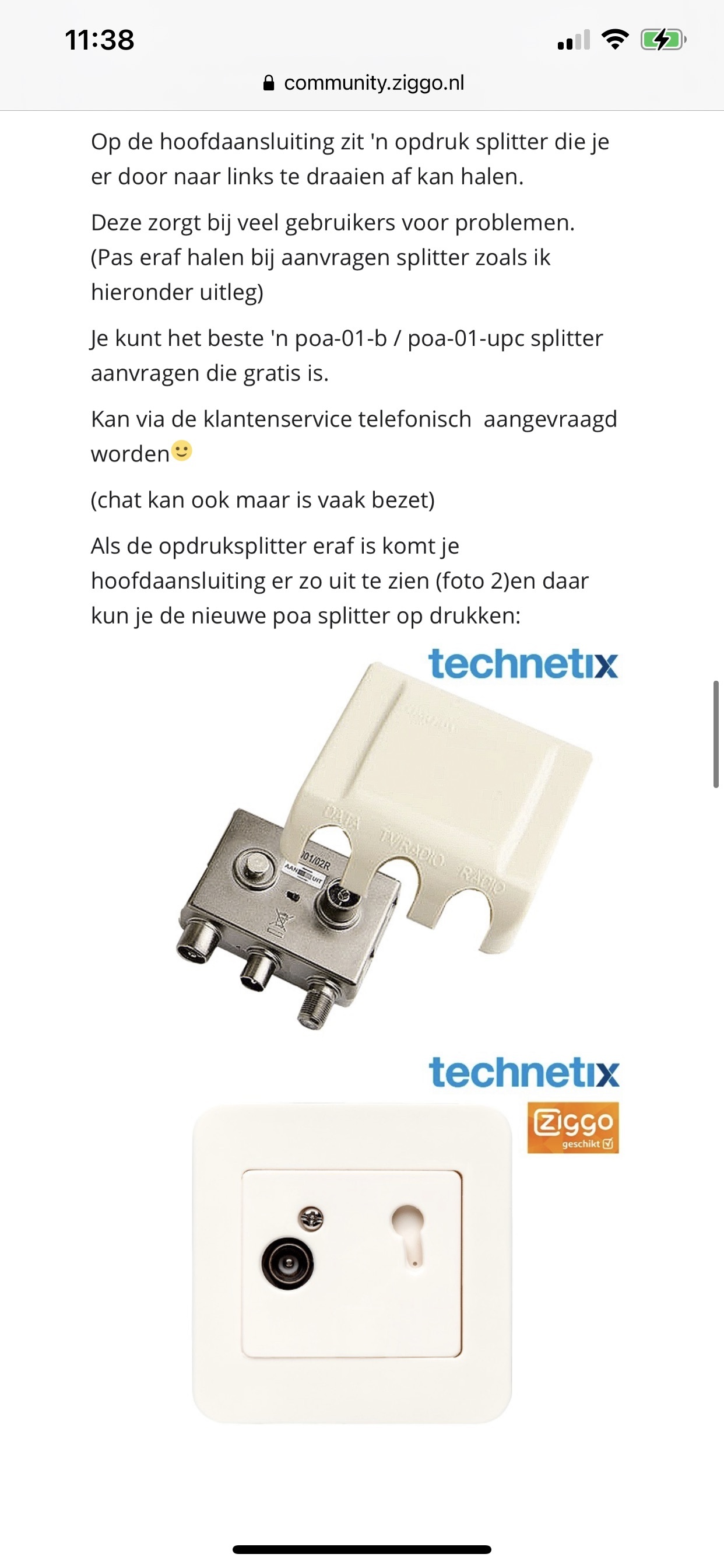 Oud modem, haperende verbinding - Vodafone & Ziggo Community